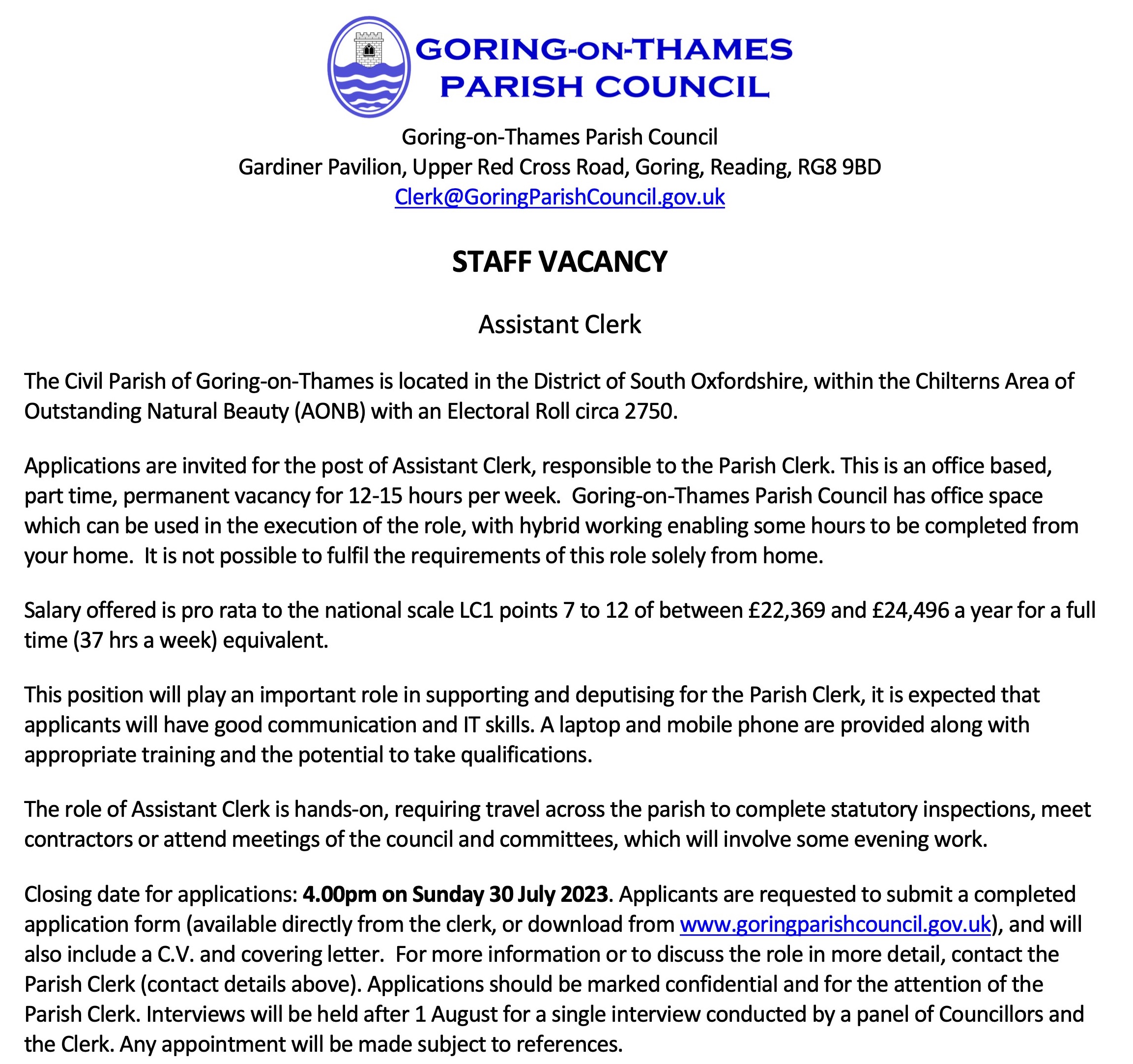 Goring-on-Thames Parish Council
