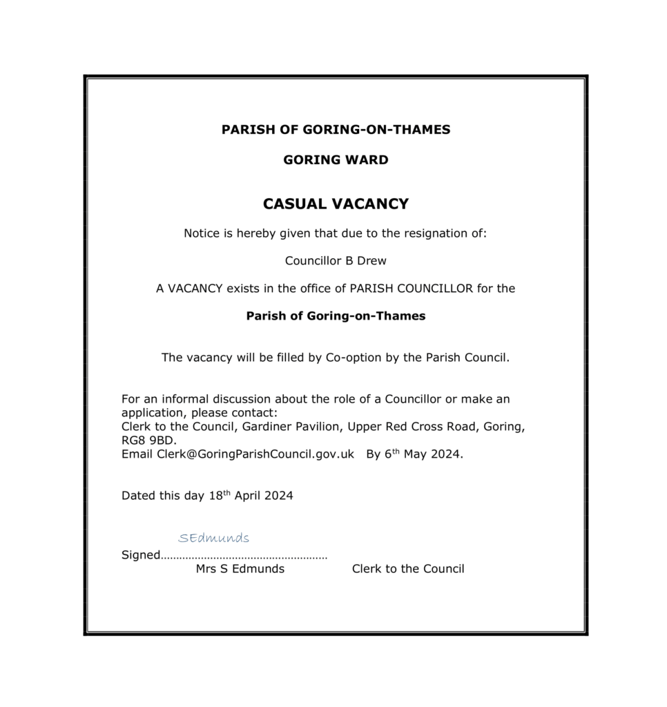 Goring-on-Thames Parish Council – Goring-on-Thames parish Council's website